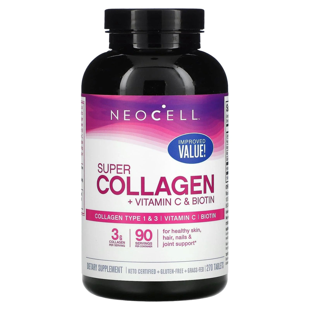 NeoCell Super Collagène + Vitamine C & Biotine - 270 Comprimés – Medpak