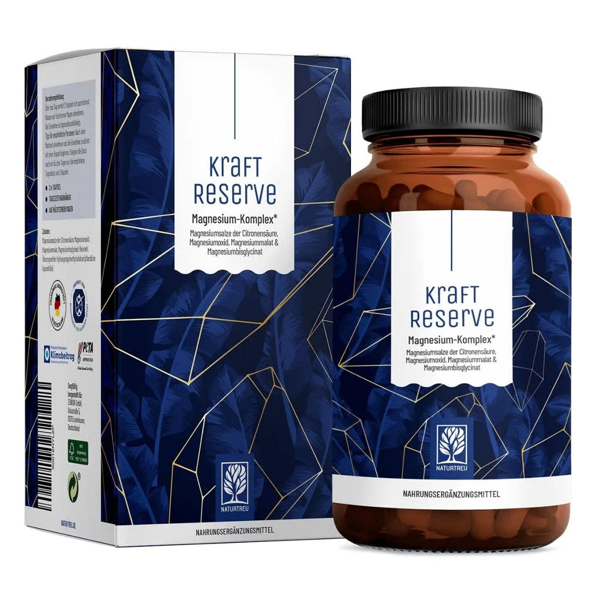 Naturtreu KraftReserve Magnesium Complex - 180 gélules – Medpak