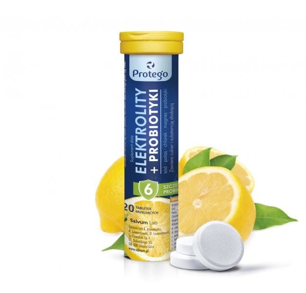 Protego Electrolytes + Probiotiques - 20 Comprimés Effervescents – Medpak