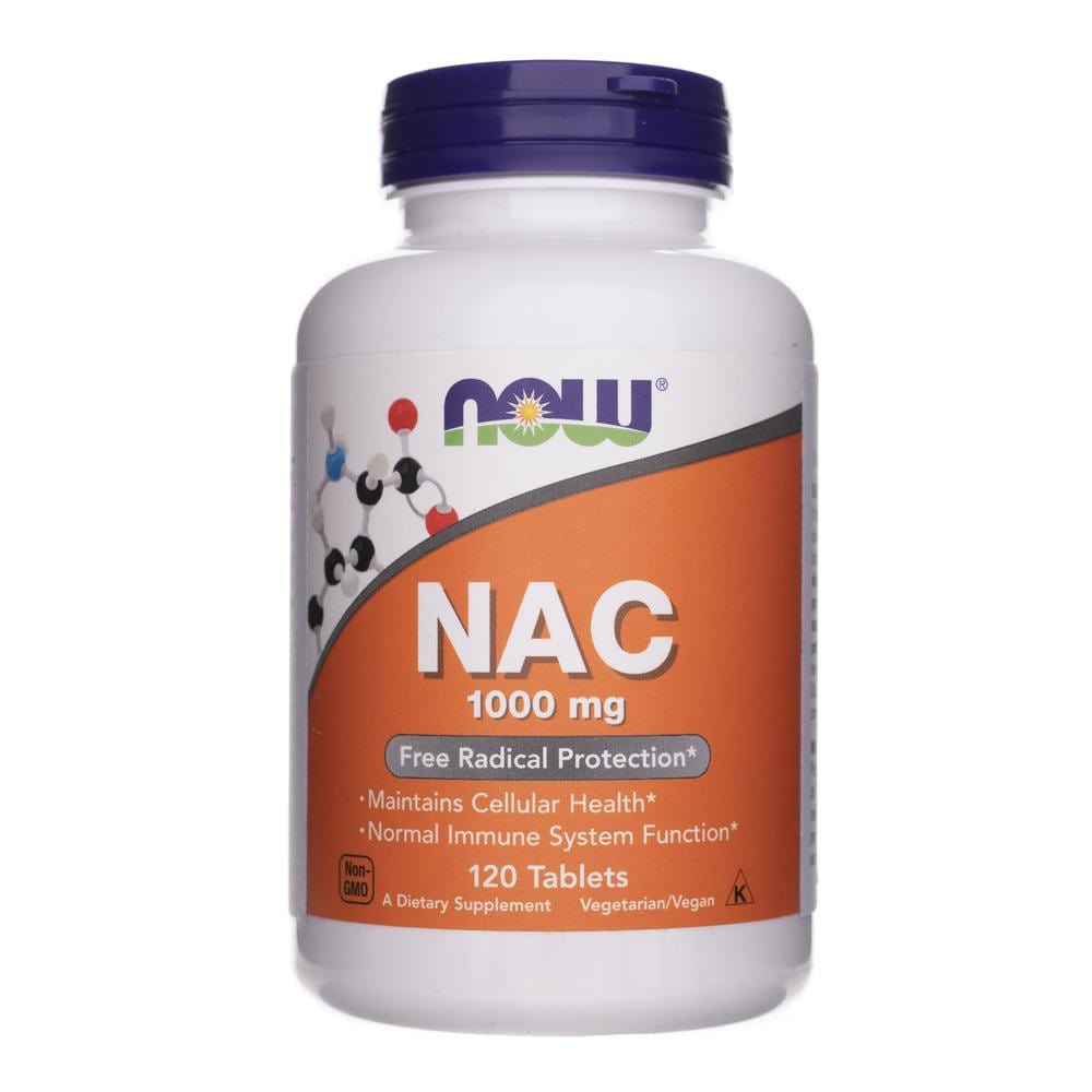 Now Foods NAC N-Acetyl Cysteine 1000 mg 120 Comprimés – Medpak